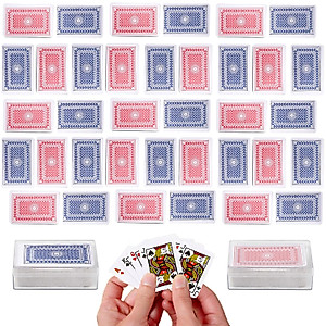 Mini Playing Cards Deck, Small Casino Card Games for Kids, Magic Party Favor, 2.5" Inches (12-Pack)