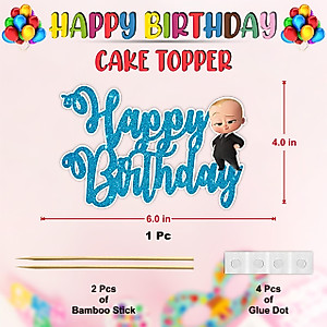Seyal® Bby Boss Happy Birthday Cake Topper