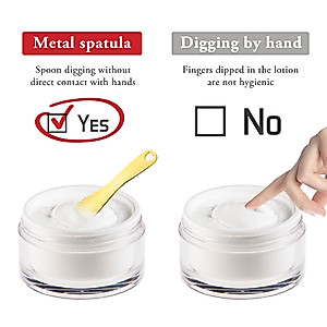 WLLHYF 3 PCS Metal Cosmetic Spoon Skincare Spatula Stick Applicator Beauty Spa Mini Spoon Skin Care Facial Cream Mask Scoop Makeup Tools for Facial DIY Mask Mixing