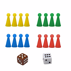 Amerous 10" Ludo Go Board Folding Travel Magnetic Ludo Set