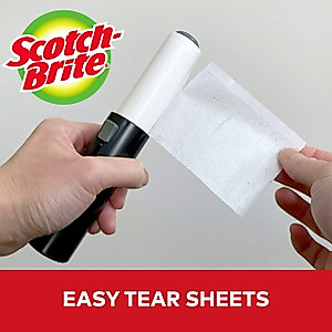 Scotch-Brite Mini Travel Lint Roller, Works Great On Pet Hair, 30 Sheets