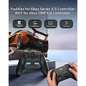 OLCLSS Paddles for Xbox Series X/S Controller (NOT for Xbox ONE S/X Controller), Strike Accessory for Xbox Series S/X Controller