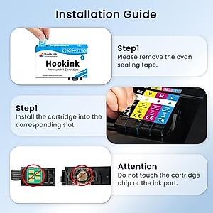 Hookink Remanufactured Ink Cartridge Replacement for Epson 212XL 212 XL T212 Work with Workforce WF-2850 WF-2830 Expression Home XP-4100 XP-4105 Printer 5-Pack (2 Black Yellow Magenta Cyan)