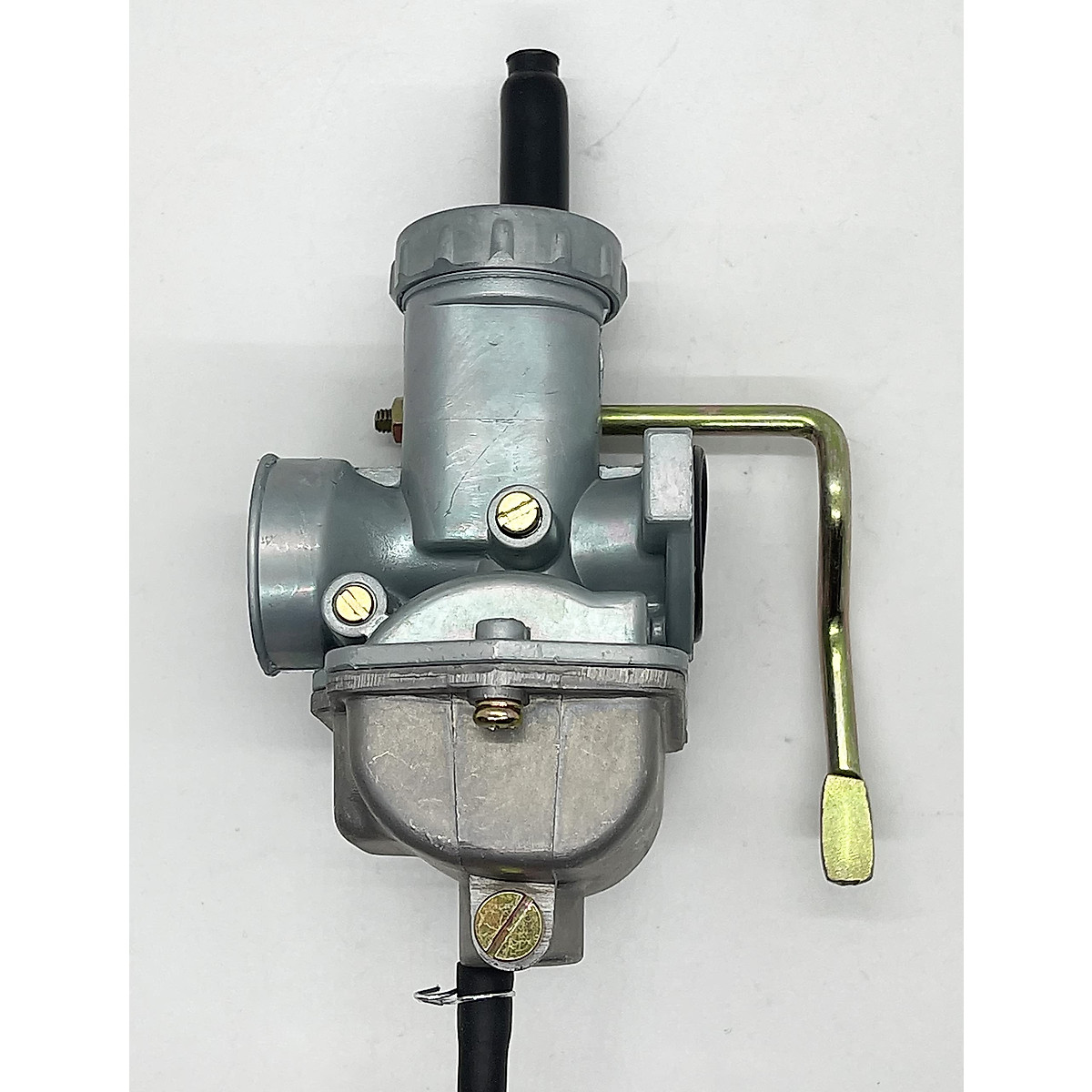 KDSG PZ16 Carburetor with Extended Metal Hand Choke Lever for Kazuma 50cc-110cc 4 stroke ATVs Scooters, Mopeds, Dirt Bikes, and Go Karts, PZ16 Long Lever Carb