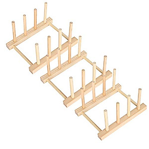 Wooden Plate Rack Organizer for Cabinet lid pots and Pans Dish Drying Vertical freestanding Racks Cutting Board Pot Holder Wood innerneed Bamboo Stand Cups Gadsby Kitchen