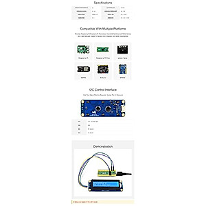 LCD1602 Display Module for Raspberry Pi 4B+ 4B 3B+ 3B 2B+ Zero W WH Pico Jetson Nano ESP32 Ardui...I2C Display Module 3.3V/5V 16x2 Characters White Color Blue Background