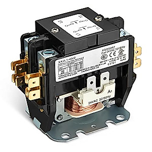 2 Pole AC Contactor, Generic Heavy Duty 40Amp 24V Coil Air Conditioner Contactor Condenser Compressor Contactor, Definite Purpose Contactor