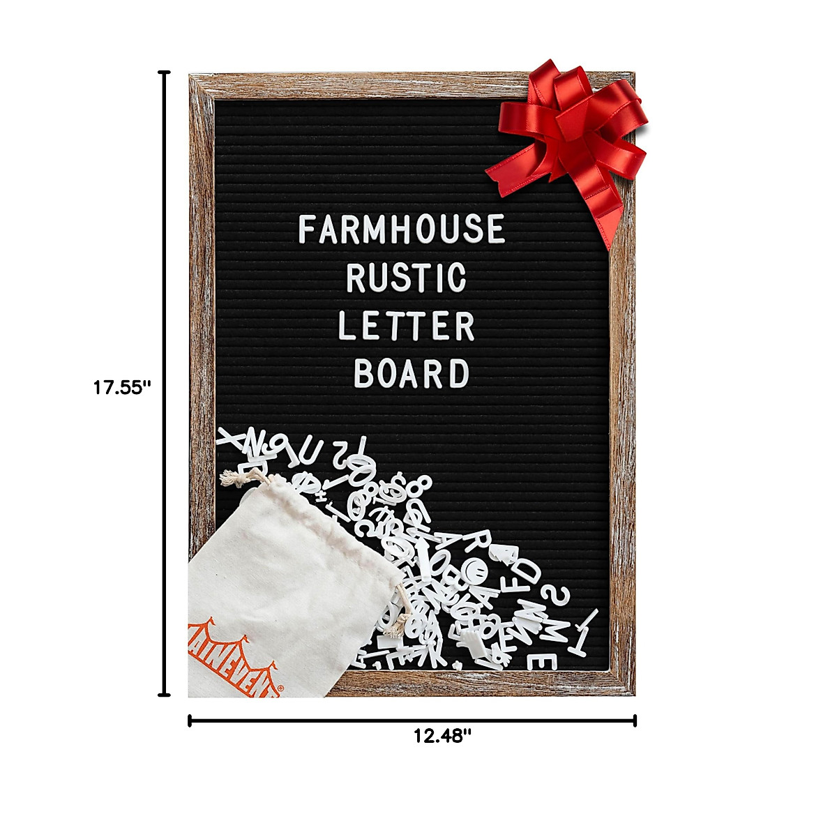 Felt Letter Board Letters Numbers Set 10x10 Inch, First Day School Board, Black Message Board Word Classroom Decor, Announcement Board Letters, Wood Frame Stand, New Pregnancy Baby Farmhouse Gifts