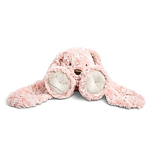 DEMDACO Heartful Hugs Bunny Pink 6 Inch Weighted Neck Wrap Plush Stuffed Animal