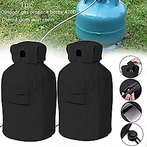 JIUCHEN Propane Tank Cover Storage Bag, 20lb BBQ Outdoor Waterproof Garden Gas Bottle Oxford Cloth Propane Tank Cover