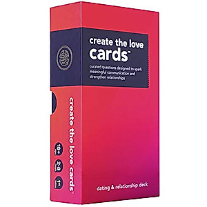 Create The Love Cards: Dating and Relationship Conversation Starters. This Couples Card Game Improves Date Night, Deepens Intimacy and Strengthens Communication.