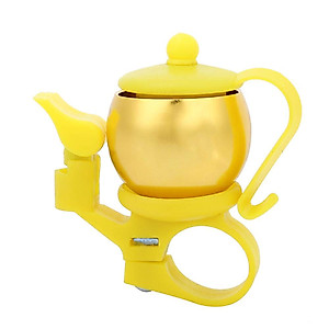 Aluminum Alloy Bells Ultralight Teapot Bike Bells Mountain Handlebar Alarm Bell Bike Accessory (Gold)