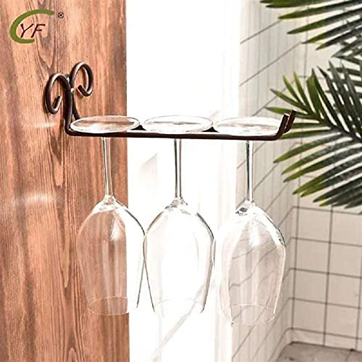 Wine Glass Shelf, Upside-down Home Goblet Iron Art Shelf, Wine Glass Hanging Storage Rack