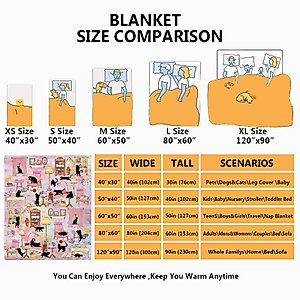 Cat Book Blanket for Cat Lovers Gifts for Women Girls Soft Lightweight Throws Cozy Funny Blankets for Bed Couch Travel Camping S 40x50in Kid/Child Gift