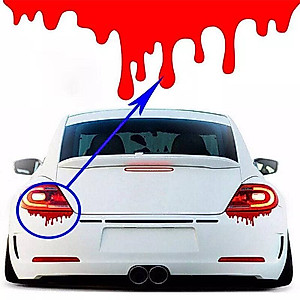 2 pcs Blood Car Light Sticker Decal, Truck, Windshield Banner Sticker, 8 inches - Car Tuning Accesories