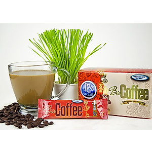 Bio Coffee- NEW! - First Organic Instant Non-dairy Alkaline Coffee (12 Sachet Box)
