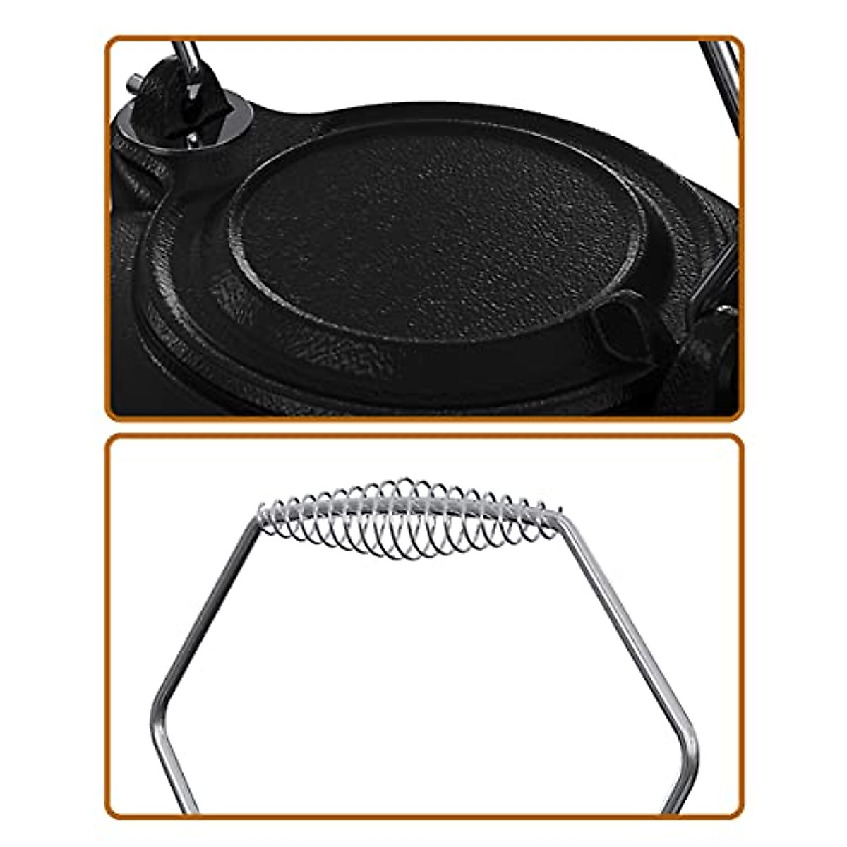 Fire Beauty Humidifying Iron Kettle，Stove Humidifier，Wood Stove Kettle，Cast Iron，Chrome handle