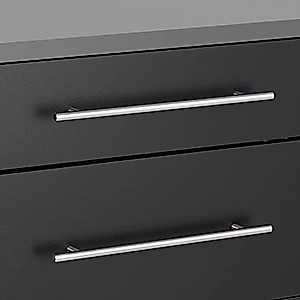 Prepac HangUps 3-Drawer Base Storage Cabinet, Black