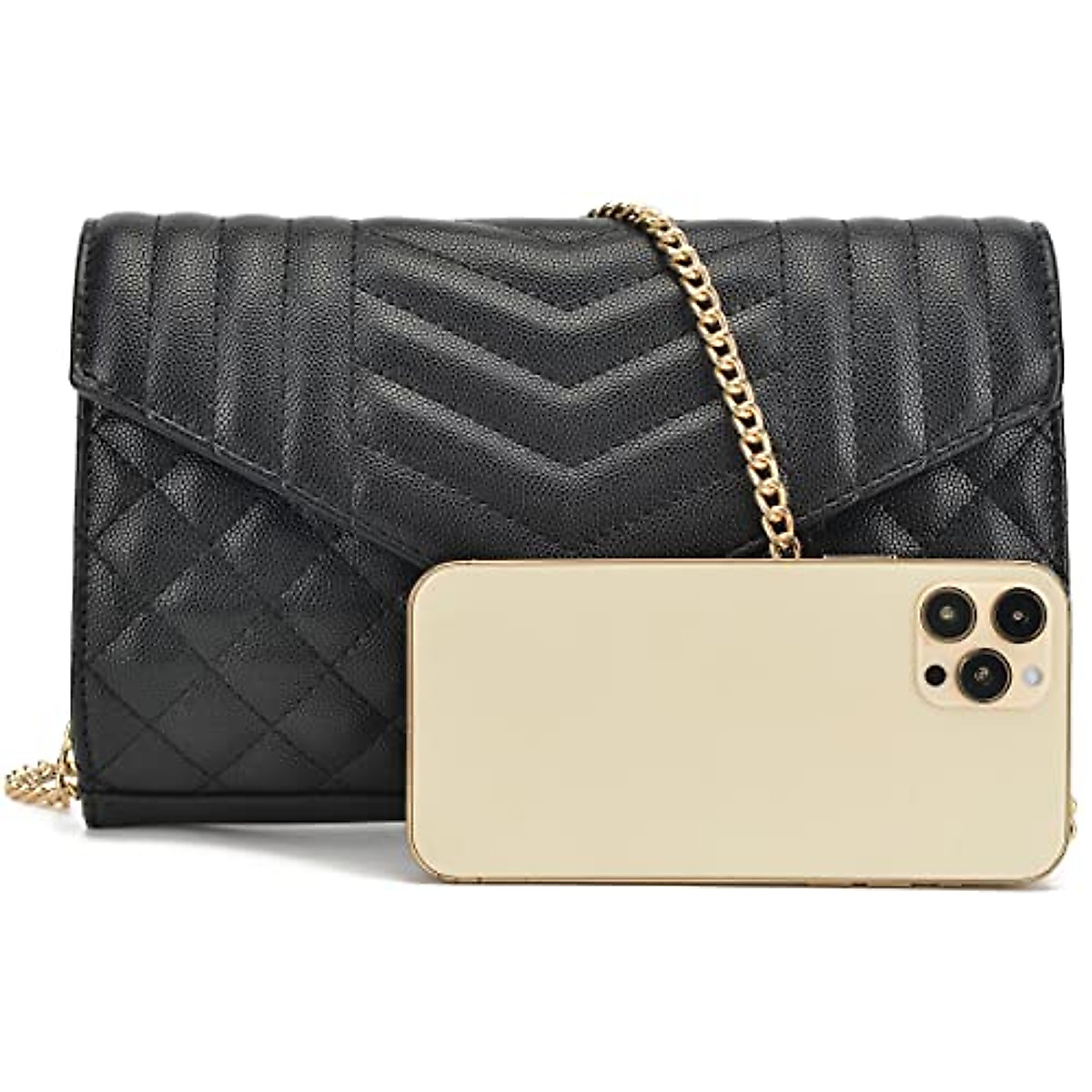 lola mae Clutch Bag Evening Purse Chain Shoulder Crossbody Strap