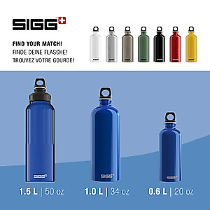 SIGG - Aluminum Water Bottle - Traveller - Made in Switzerland - Carbonated Drinks - Recycled - BPA-Free - 20Oz / 34Oz