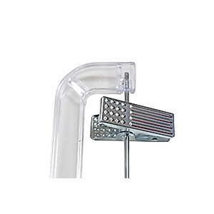 NAHANCO 600RCLH Plastic Skirt/Pant Hanger with Long Metal Swivel Hook and Pinch Clips, Heavy Weight, 14", Clear (Pack of 100)