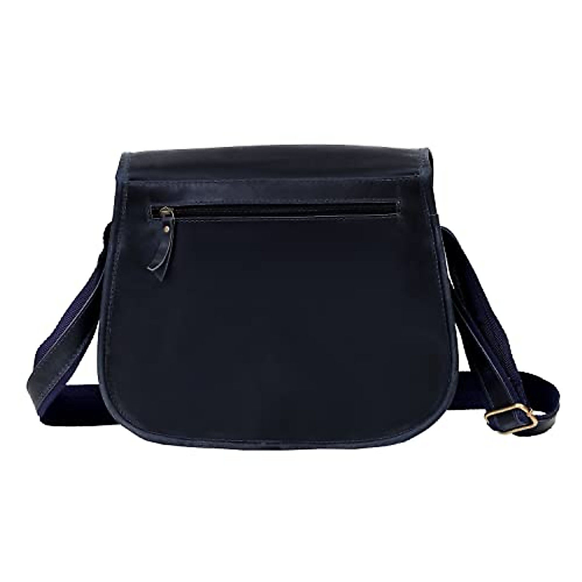 Ruzioon Leather Crossbody Purse Women Shoulder Bag Satchel Ladies Travel Purse Genuine Leather (vintage dark blue)