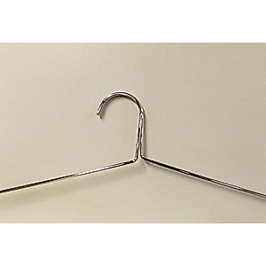 NAHANCO SBD22 22" Chrome-Plated Bedspread and Drapery Hanger (Pack of 12),Silver