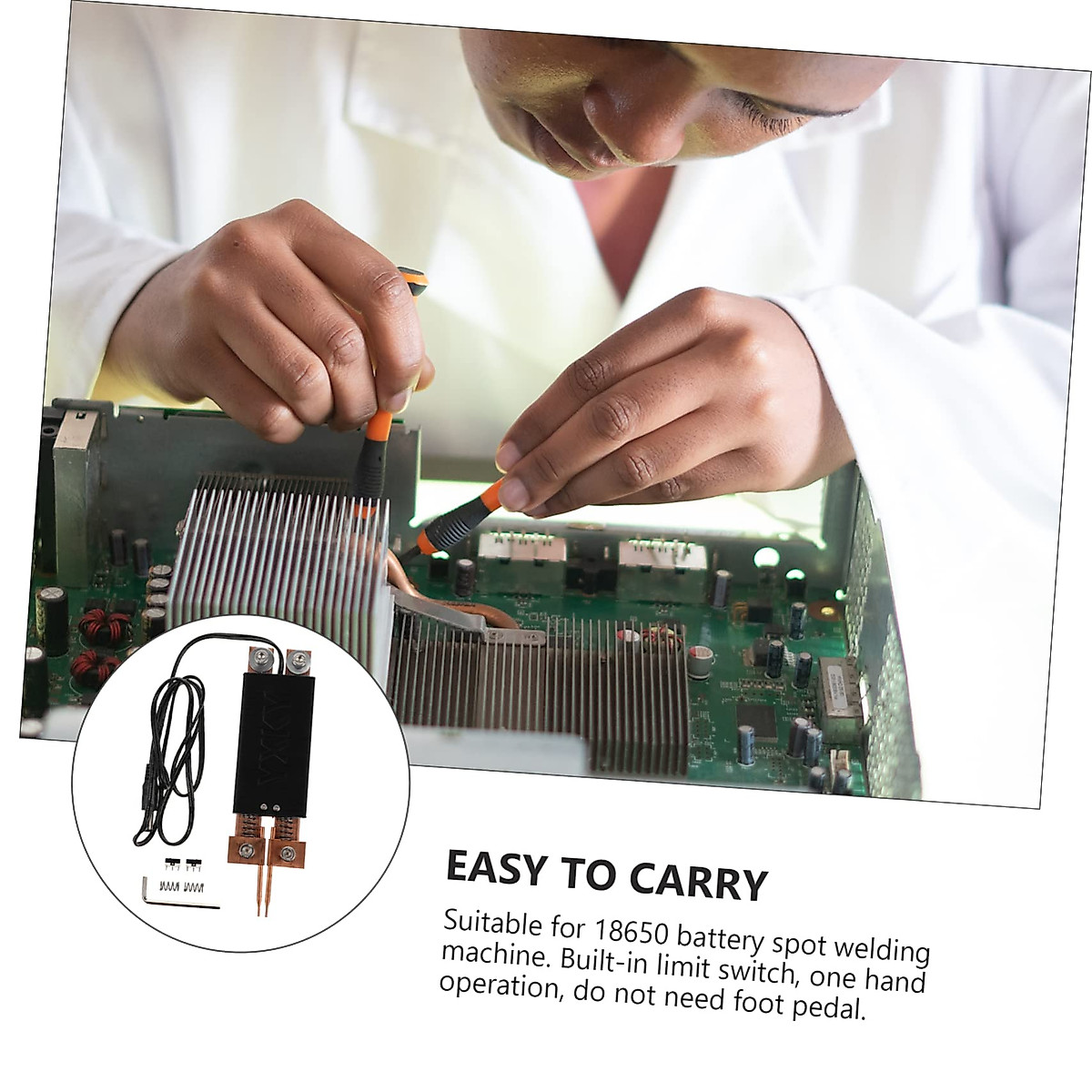 PLAFOPE Handheld Spot Welding Pen Automatic Trigger Weld Automatic Welder Pen PCB Circuit Board welding machines soldering pencil Weld Machine Accessory spot welder supplies abs