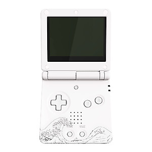 IPS Ready Upgraded eXtremeRate The Great Wave Custom Replacement Housing Shell for Gameboy Advance SP GBA SP – Compatible with Both IPS & Standard LCD – Console & Screen NOT Included