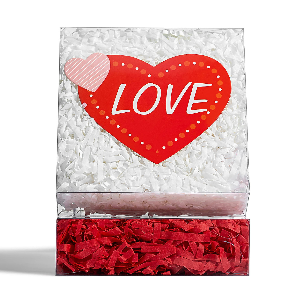 JCXPACK 50PCS Clear Individul Pyo Cookies Boxes 4 3/8" x 4 3/8" x 1 1/5" Small Gift Boxes Mini Dount Boxes Pie Boxes