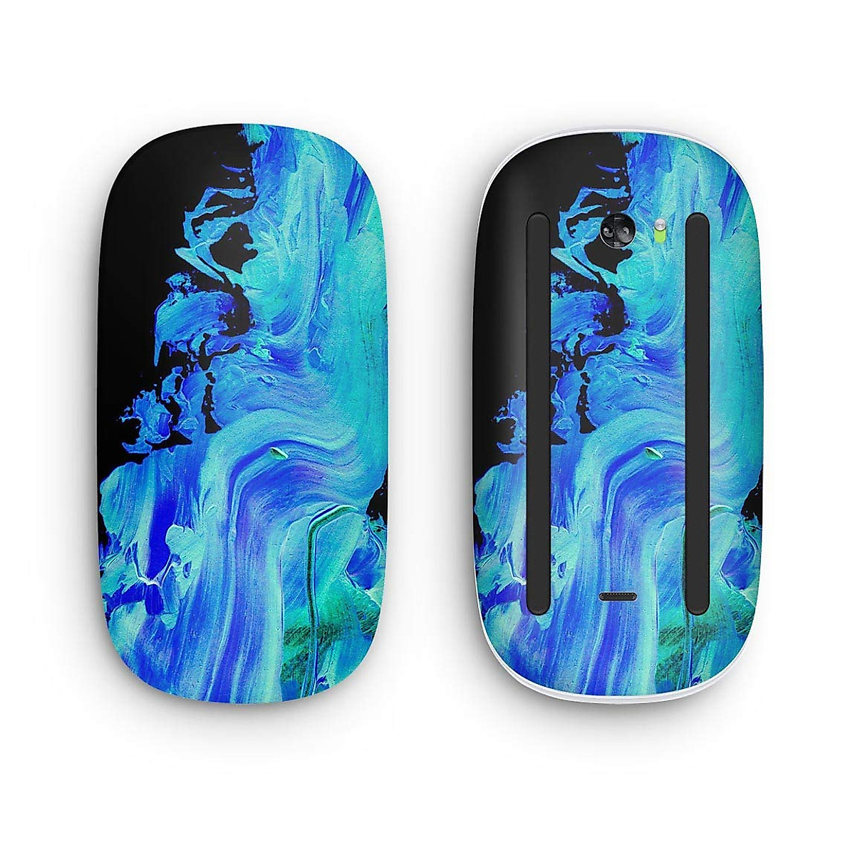 Design Skinz Liquid Abstract Paint V46 Vinyl Decal Compatible with The Apple Magic Mouse 2 (Wireless, Rechargable) with Multi-Touch Surface