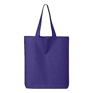 shop4ever Orange Jack O' Lantern Pumpkin Face Halloween Trick or Treat Eco Cotton Tote Reusable Shopping Bag Purple ECO 1