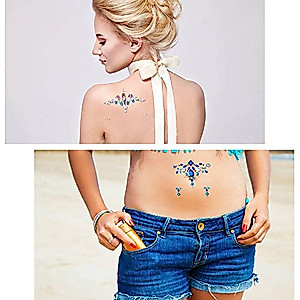 SIQUK 15 Sets Face Gems Glitter Mermaid Face Jewels Crystal Stickers with 15 Boxes Chunky Face Glitter for Festival Rave Carnival Party