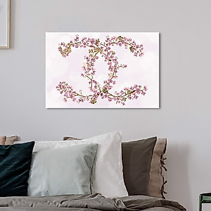 Wynwood Studio Fashion and Glam Wall Art Prints 'Sakura Love' Home Décor, 19x13, White Frame