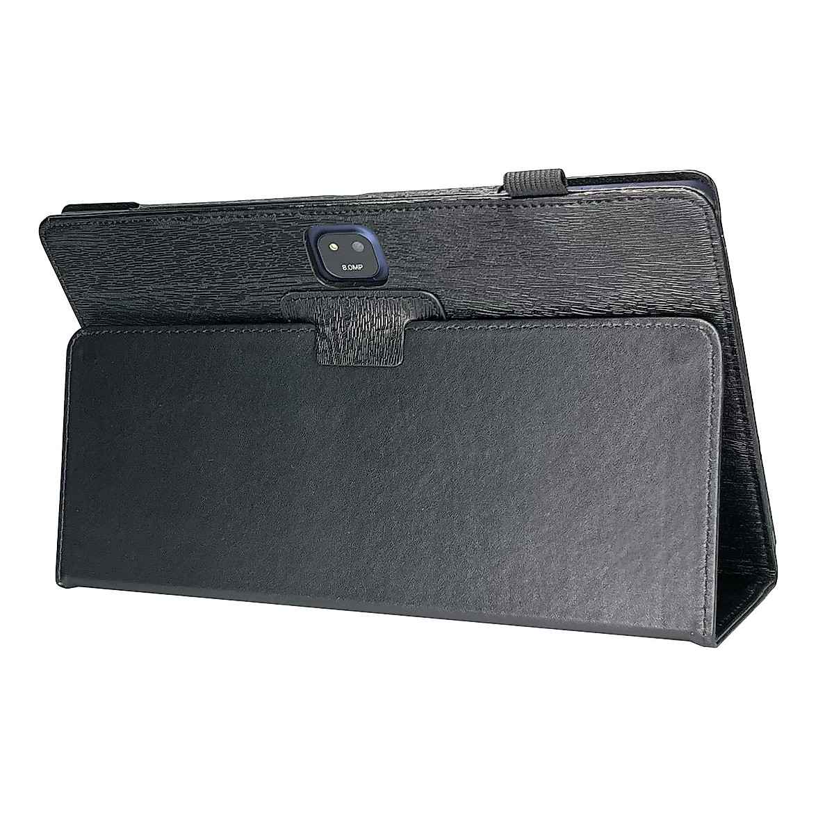 (for BLU M10L Pro M0214UU, Middle Camera) Transwon Case for BLU Products M10L Pro M0214UU Tablet with Rear Camera in The Middle (Looking at The Back) - Black