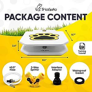 Dog Outdoor Dog Drinking Water Fountain Step On, Easy Paw Activated Drinking Pet Dispenser, Provides Fresh Water, Sturdy, Easy to Use by Trio Gato