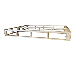 Bio Sleep Concept Natural Latex Foam Mattress Foundation with Feet (King, 5 inch)