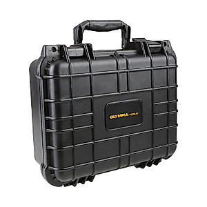 Olympia 13.47" Waterproof Hard Case with DIY Customizable Foam, Fit use of Gear, Equiment, Camera and so on