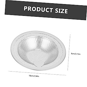 Generic 3pcs Drain Filter Stainless Steel Sink Bath Tub Filter Tub Drain Covers for Bathtubs Bathtub Filter Home Sink Strainer Sink Basket Stopper Kitchen Sink Drain Slag Separator Metal