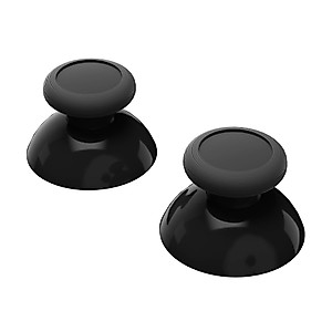 eXtremeRate Black Replacement 3D Joystick Thumbsticks, Analog Thumb Sticks with Cross Screwdriver for Nintendo Switch Pro Controller