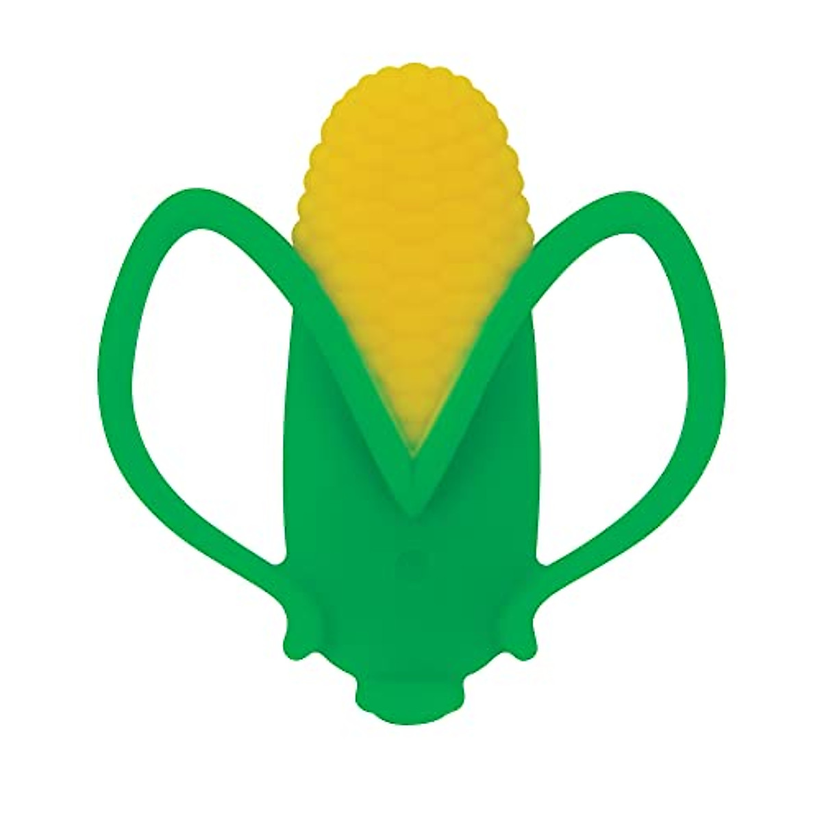 Nuby Veggie Teether for Teething Relief - Soft Baby Teething Toy - 3+ Months - Corn
