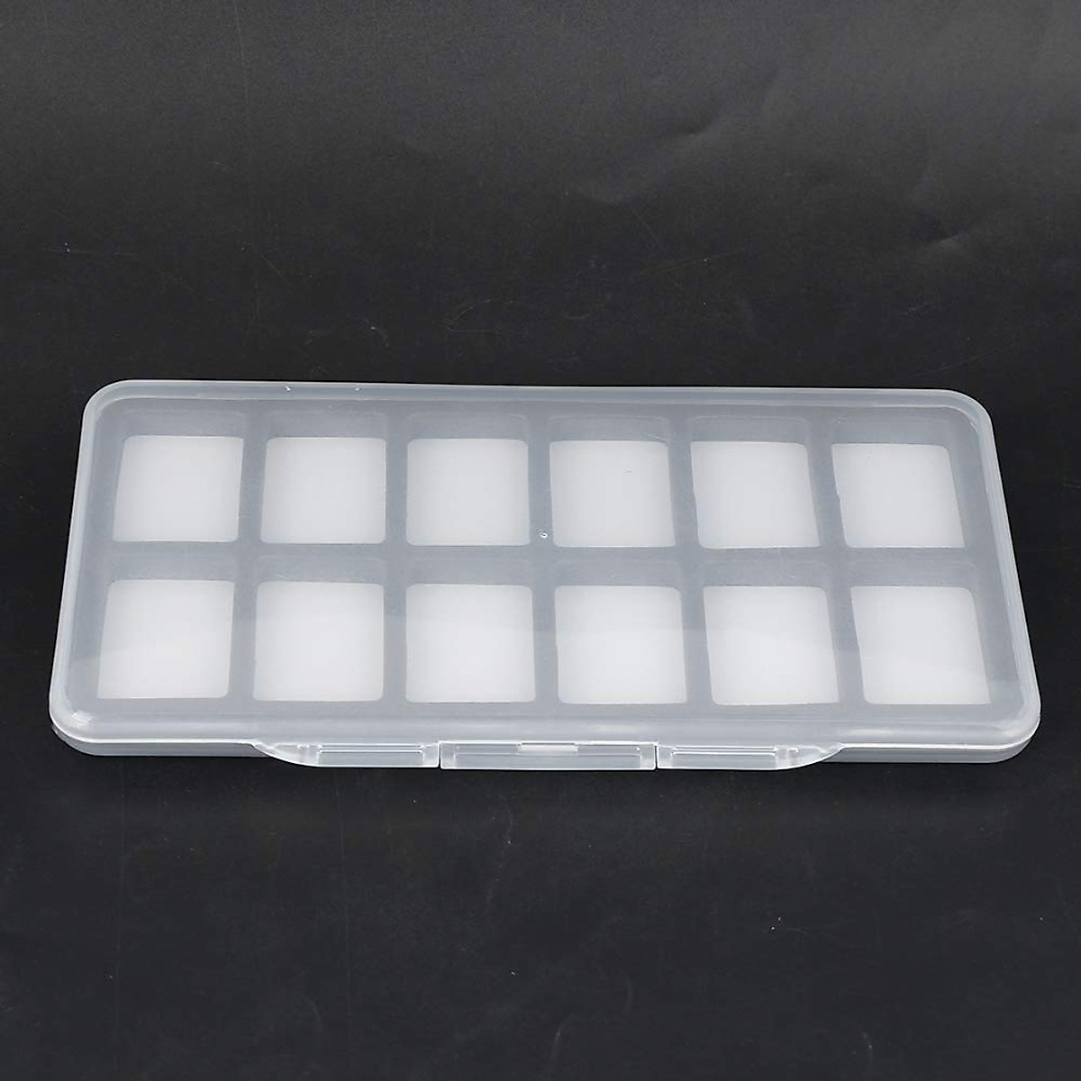 Fishing Tackle Organizer, ABS Magnetic Fly Fishing Storage Box Fish Hook Lure Tackle Case with Foam Accessory(12 Grid)