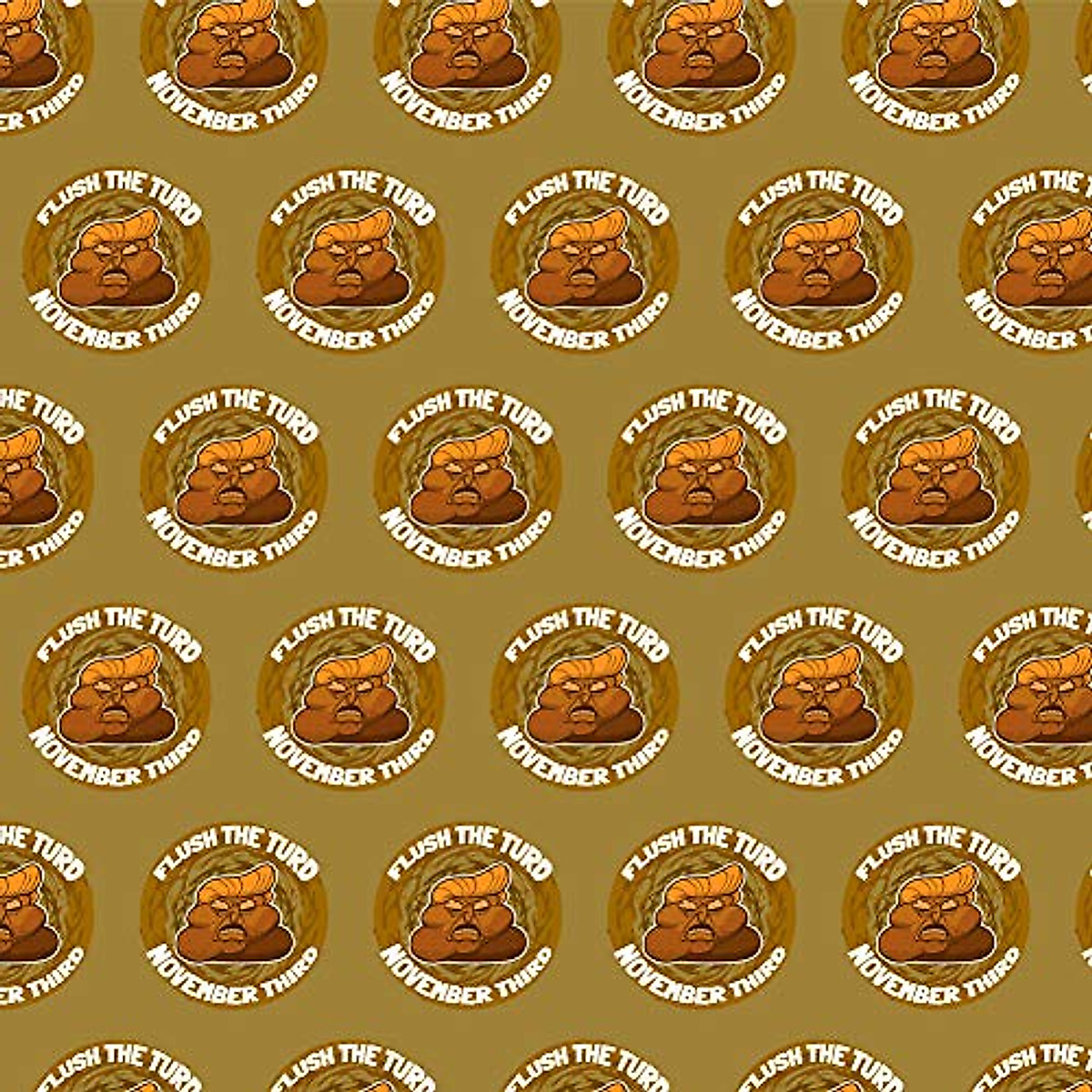 GRAPHICS & MORE Flush the Turd November 3rd Gift Wrap Wrapping Paper Rolls