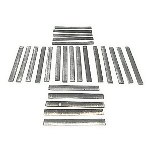 METAL MAGERY Aquarium Plant Weights Anchor Plants in Fish Tank Pack of 25 Lead Strips