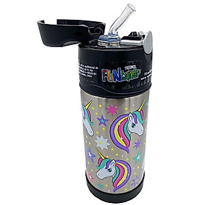 Thermos 12 oz FUNtainer Bottle - Unicorns & Rainbows