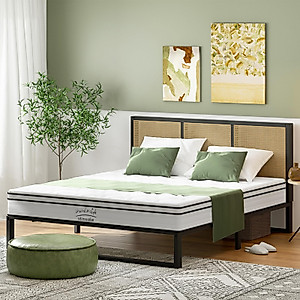 King Mattress,12 Inch Hybrid Mattress,Pocket Spring for Good Support,King Bed Mattress in A Box, Cooler Sleep & Pressure Relief,CertiPUR-US Certified,10 Year Warranty,120 Nights Risk-Free Trial