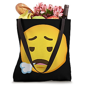 Emoticon Face Exhaling Sigh Tote Bag