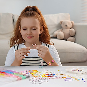 Funtopia 3mm 21600pcs Seed Beads for Jewelry Making, 60 Colors Small Glass Beads for Bracelets, Friendship Bracelet Kit with Alphabet Letter Beads, Evil Eye Beads for DIY, Art and Craft