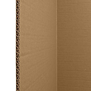 6 ft. Tall Brown Temporary Cardboard Folding Screen - 5 Panel