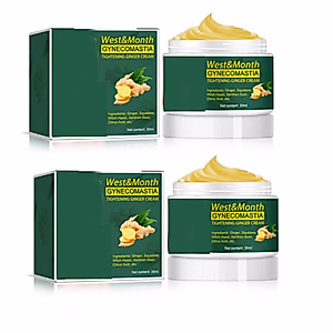 zengxiaoyun 2Pcs Gynecomastia Tightening Ginger Cream